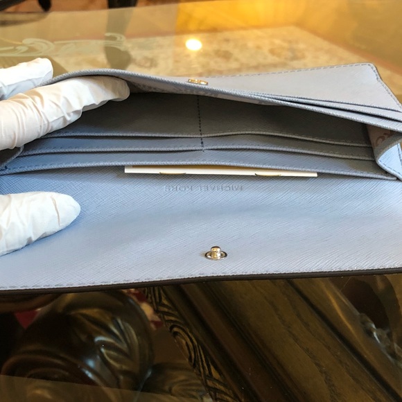 Michael Kors | Bags | Authentic Michael Kors Flat Carry All Wallet ...